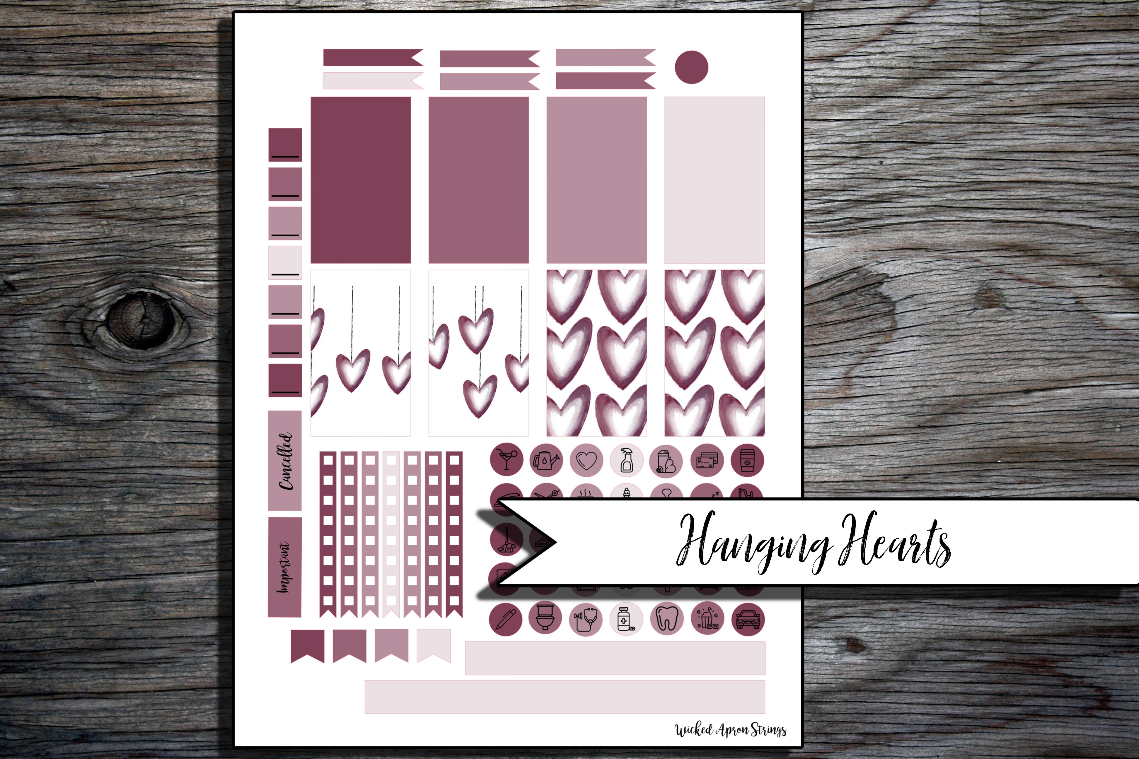 Printable Stickers for Classic Happy Planner Weekly Planner Spread : H ...