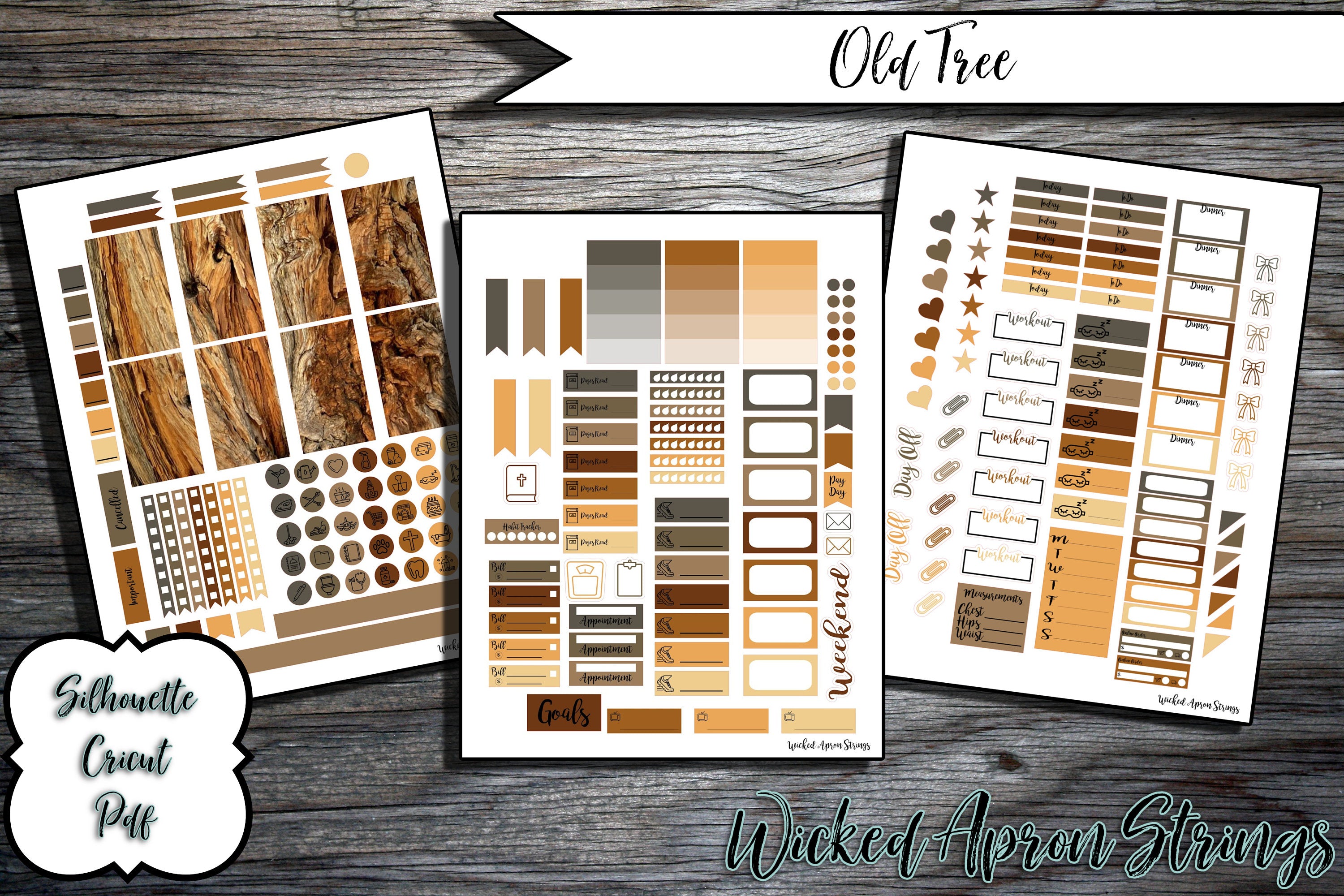 Printable Stickers for Classic Happy Planner Weekly Planner Spread : O ...